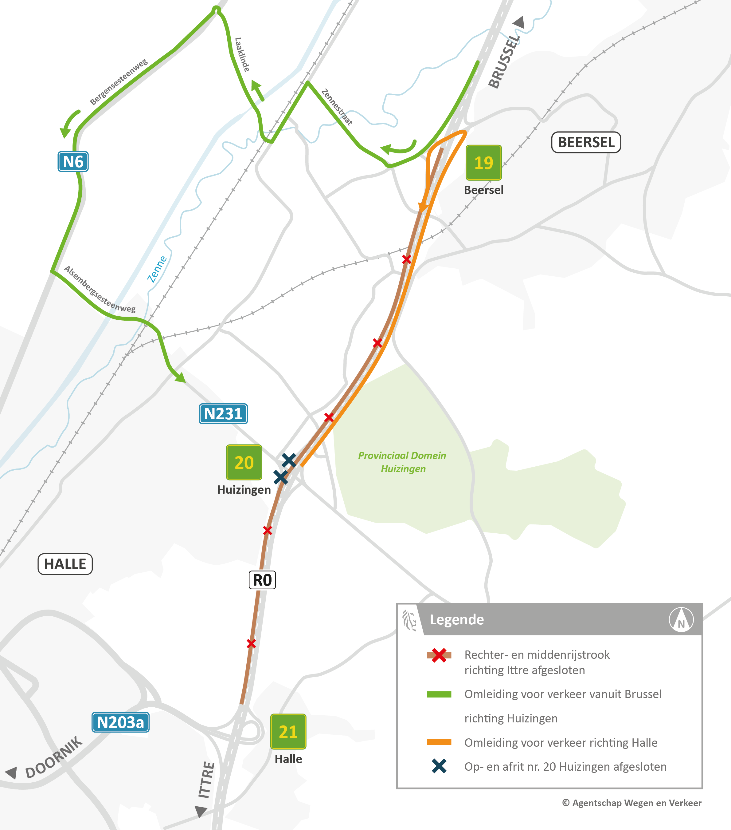 Actuele hinder | Wegen en verkeer